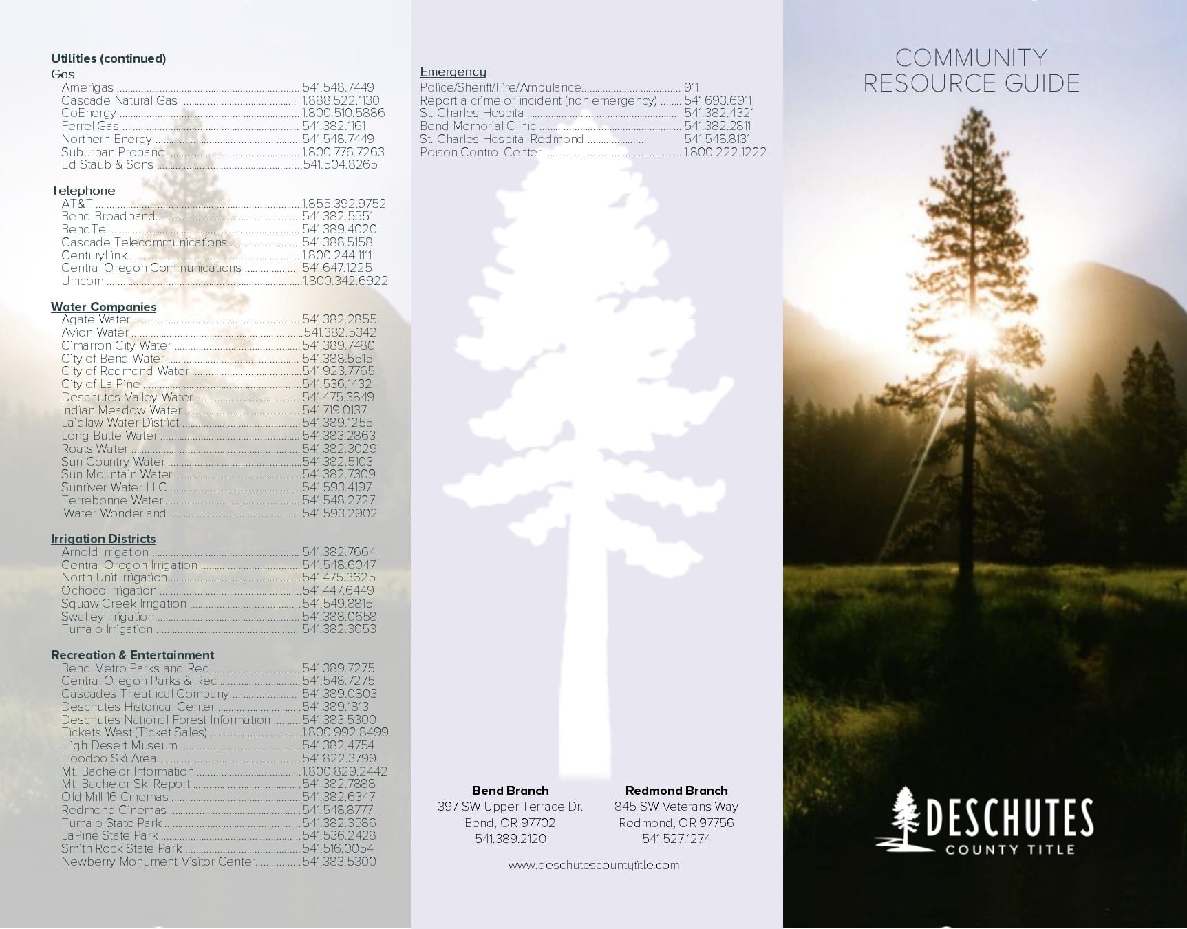 Other Resources – DESCHUTES COUNTY TITLE